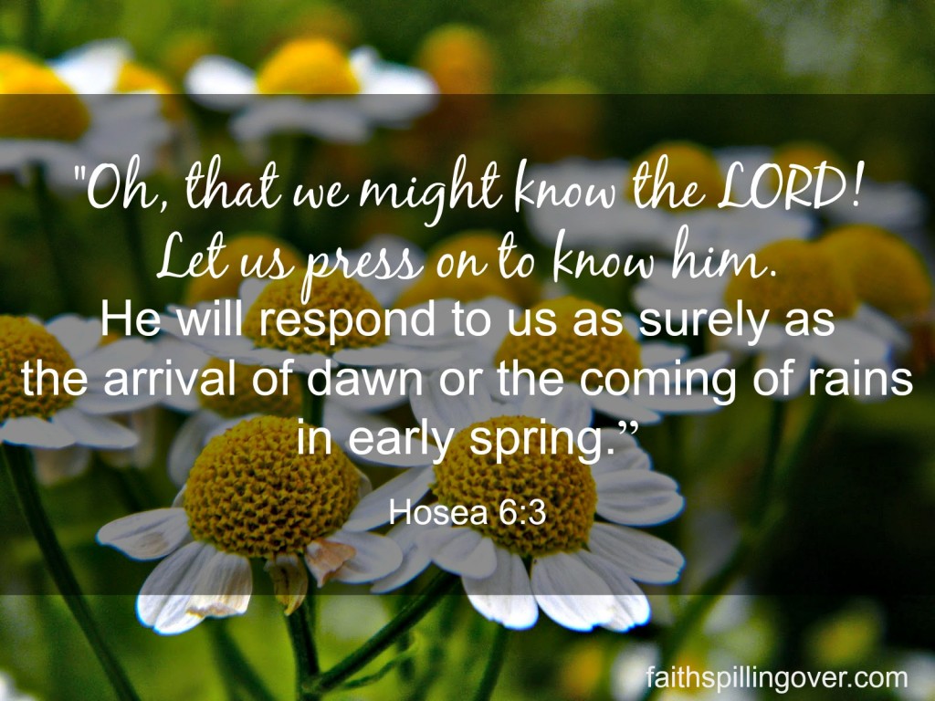 More Spring in our Step and in our Hearts - Faith Spilling Over