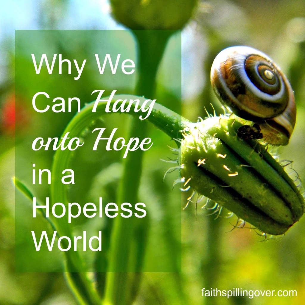 Why We Can Hang onto Hope in a Hopeless World - Faith Spilling Over