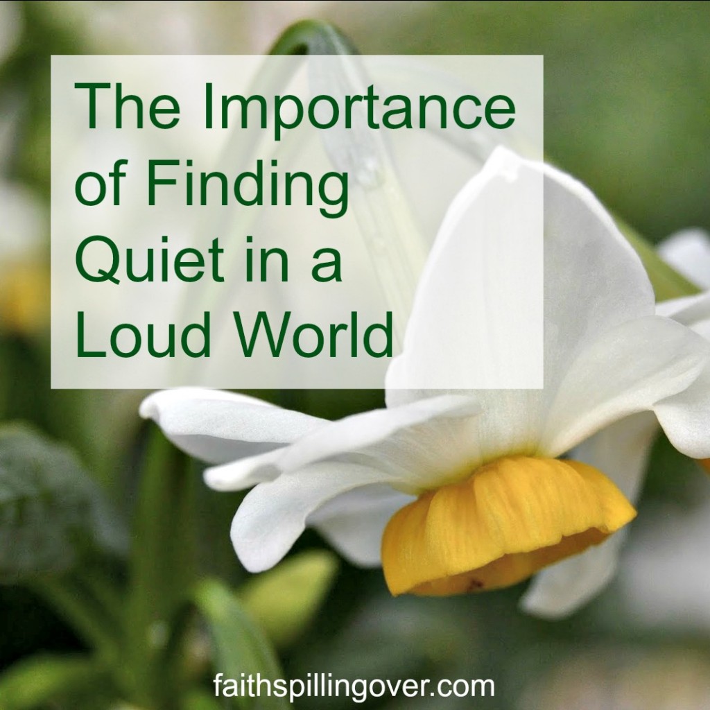 The Importance of Finding Quiet in a Loud World - Faith Spilling Over