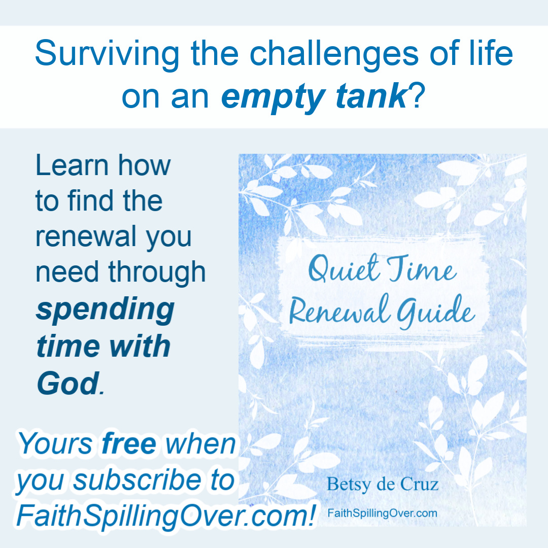 Free Quiet Time Guide - Faith Spilling Over